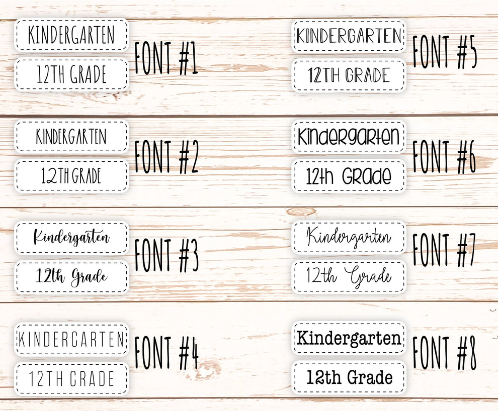 Pre-K to 12th Grade Labels || H599 – My Happy Place Stickers