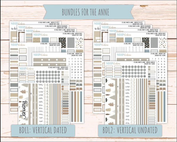 JANUARY 2026 Stickers for Large Nancy & Anne Planners (Formerly Origin ...